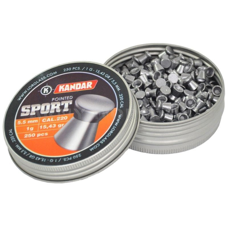 Airgun Pellets KANDAR Sport 5.5 mm .22 cal. 250 pcs. | SHOOTING \ Shot ...