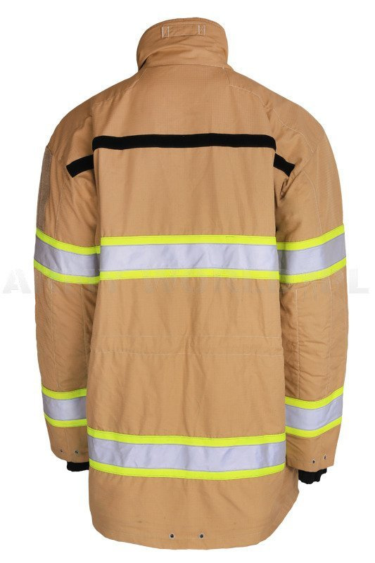 Dutch Firefighter's Jacket Flame-Retardant Khaki Genuine Military ...