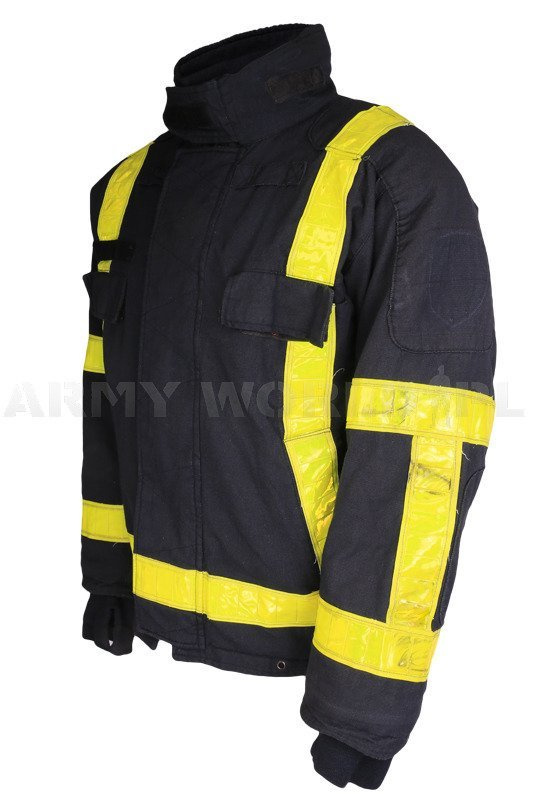 Dutch Firefighter's Jacket Flame-Retardant PWG NOMEX Genuine Used ...