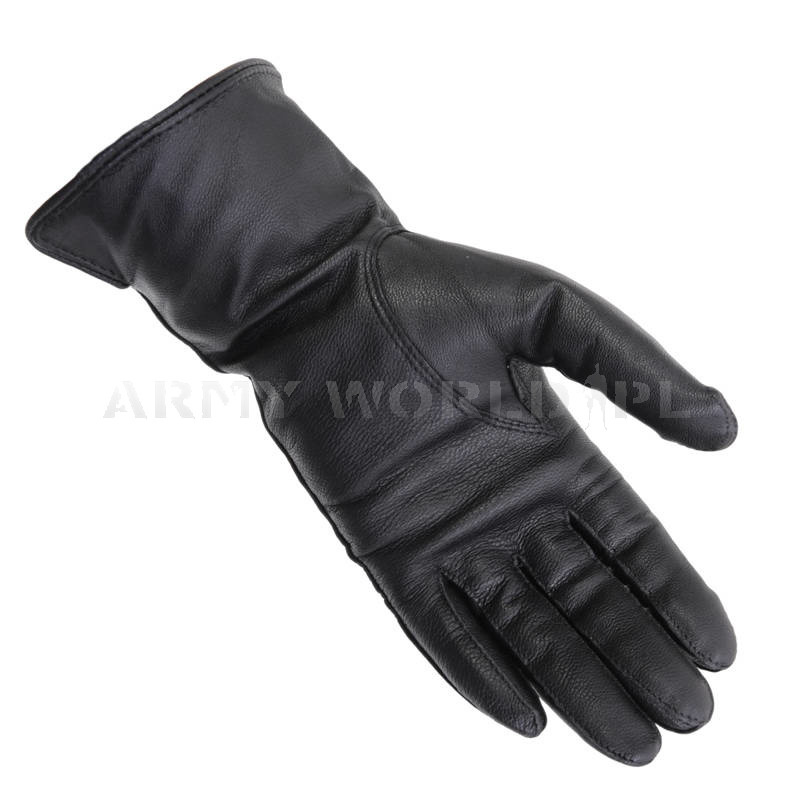 Dutch Military Leather Gloves Black Original New | MILITARY CLOTHING ...