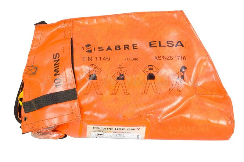 Emergency Escape Breathing Apparatus Sabre ELSA 10 Minutes Version Army ...