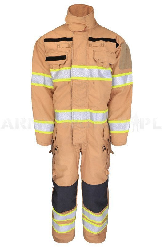 Firefighter's Coveralls Nomex Flame-Retardant And Waterproof KPU Khaki ...