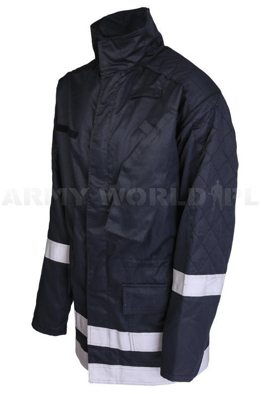 Firefighter's Jacket Flame-Retardant Albatros Navy Blue Original Used ...