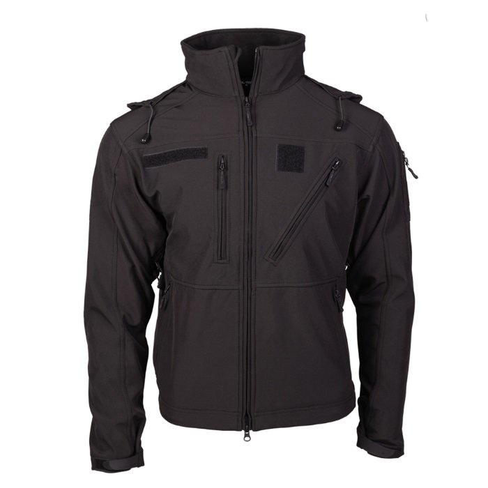 Jacket Softshell SCU 14 Mil-tec Black black | CLOTHING \ Men's Clothing ...