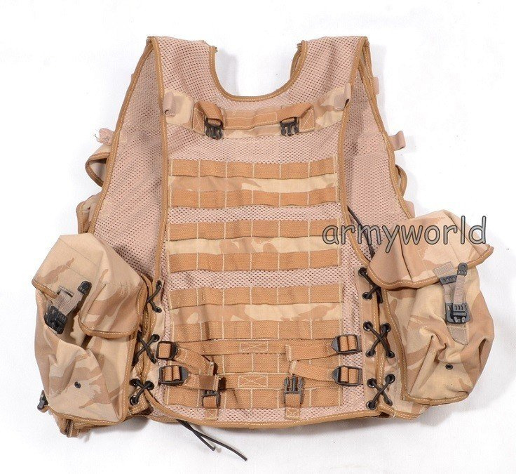 Modular Tactical Vest DPM DESERT + 5 Pouches Original Demobil ...