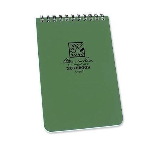 All-Weather Notebook Rite in the Rain 4 x 6" Olive New olive green ...