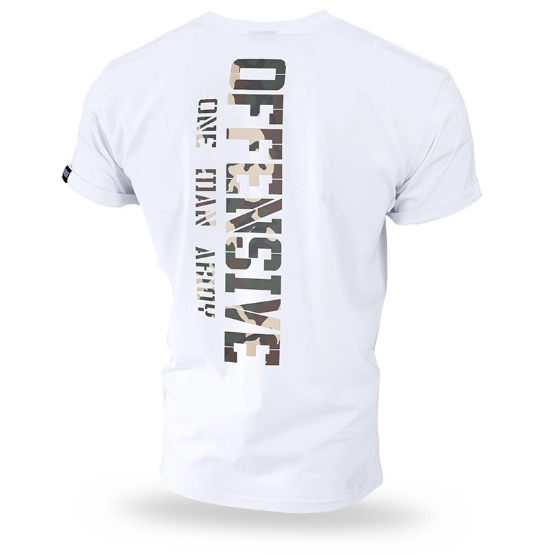 T-shirt One Man Army Doberman's Aggressive Biały (TS307) white ...