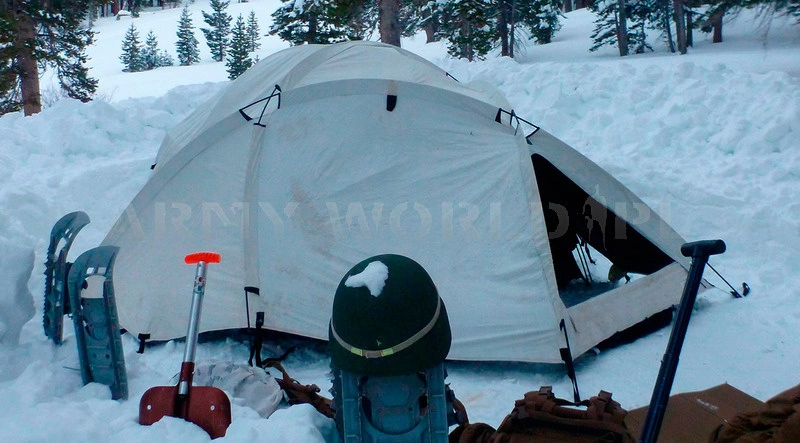 Namiot 4 Osobowy US Army ECWT Extreme Cold Weather Tent Eureka Woodland / Biały Oryginał Demobil ...