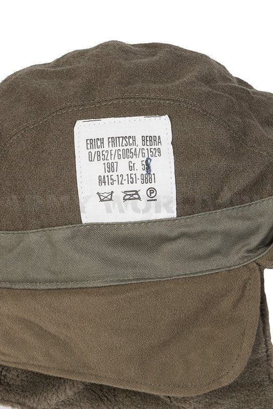 Military Ushanka Cap Bundeswehr Olive Original New new storage ...