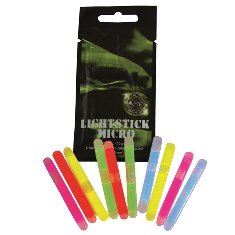 Światło Chemiczne 6x50 mm Micro Lightstick Mil-tec 10 Sztuk (14931000 ...