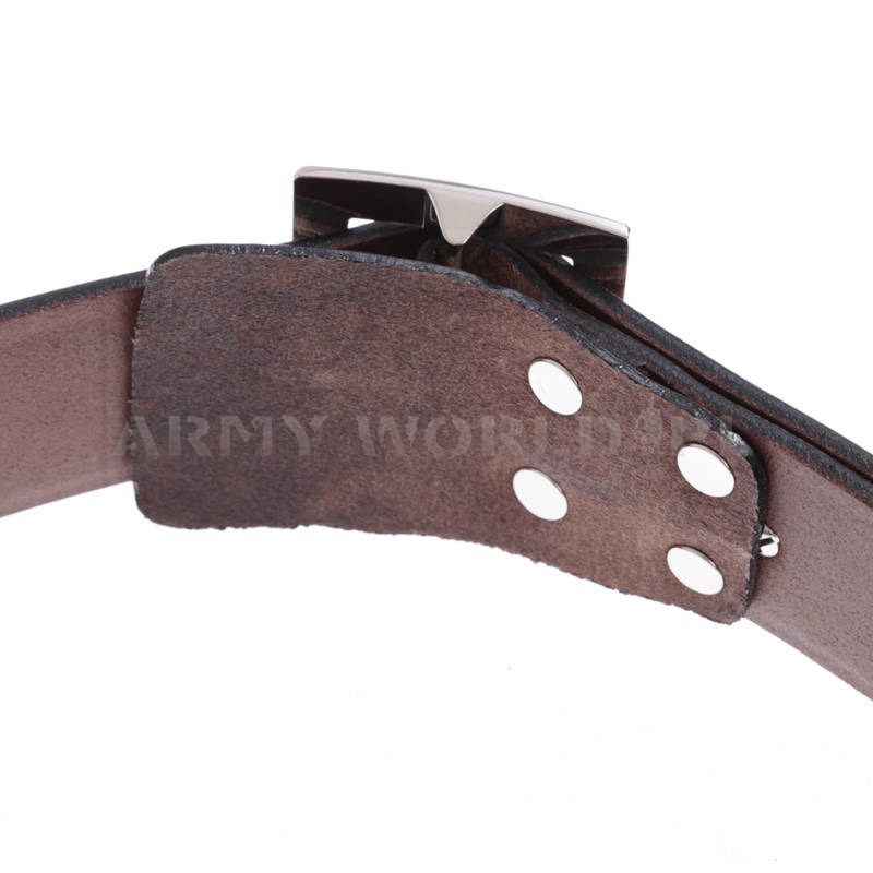 Officer Leather Belt M&M Leder Brown brown | CLOTHING \ Belts ...
