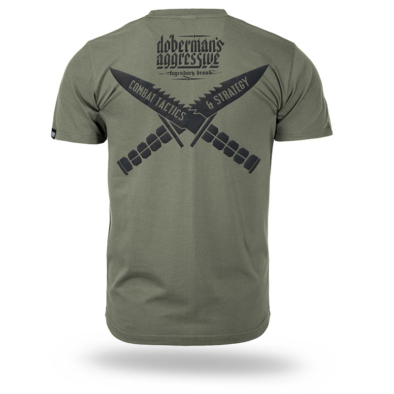 T-shirt Tactical Doberman's Aggressive Army (TS376) olive green ...