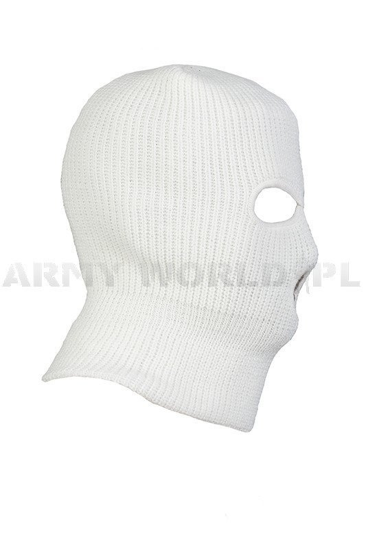 Military Balaclava Acrylic Mil-tec White Paintball ASG QUAD New white ...