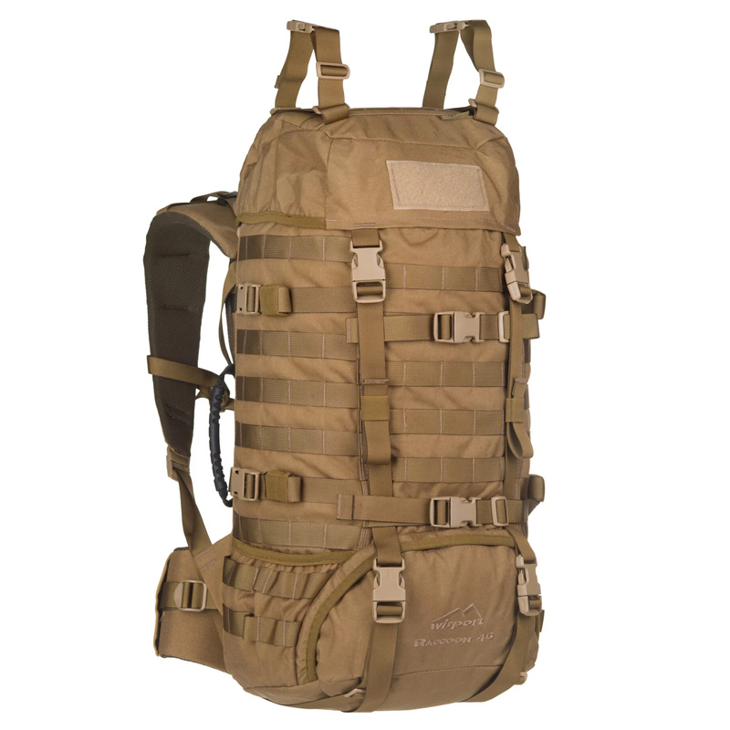 Military Backpack Wisport Raccoon 45 Litres Coyote coyote | BACKPACKS I ...
