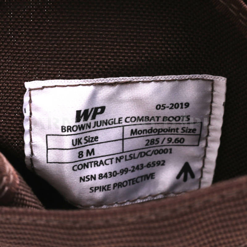 Buty Wojskowe US ARMY Jungle Combat Spike Protective Wellco Brązowe Oryginał Demobil BDB demobil ...