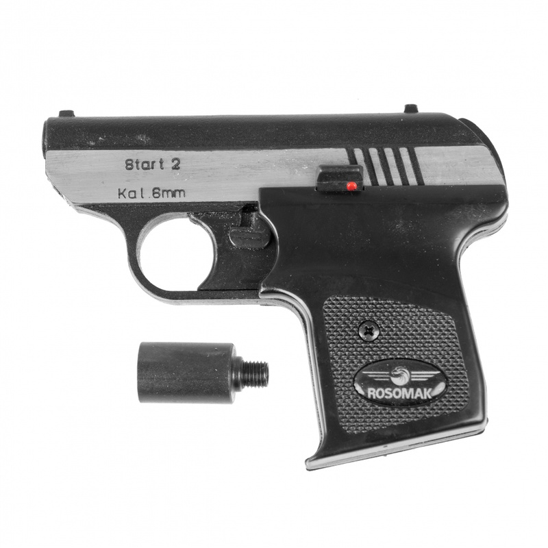 Pistolet Hukowy Alarmowy START 2 kal. 6 mm Srebrny silver | SHOOTING ...