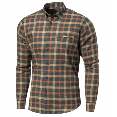 Koszula Flanelowa Sandvik Slim Tagart Beżowo Pomarańczowa | CLOTHING ...