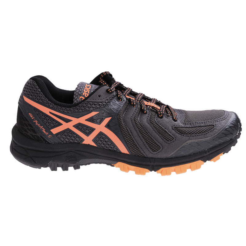 Buty Sportowe ASICS Gel Fujiattack 5 T630N Czarno / Pomarańczowe ...