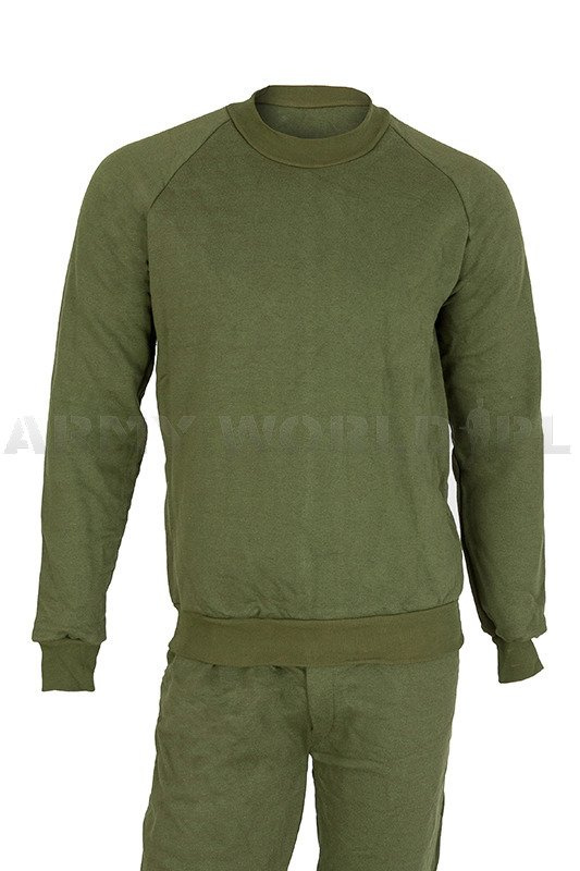 Military tracksuit Polish / undersuit Shirt + Pants Original Oliv New ...