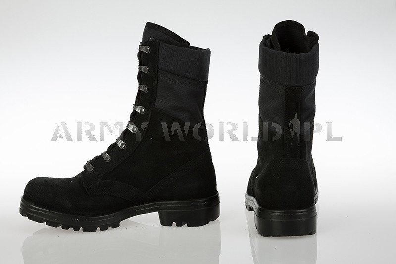 Dutch Military Boots Suede Leather M92 Black Original New | SHOES ...