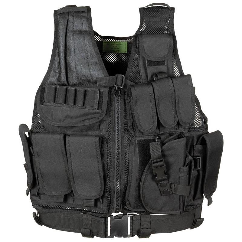 USMC Tactical Vest With Holster And Belt MFH Black black | TACTICAL ...