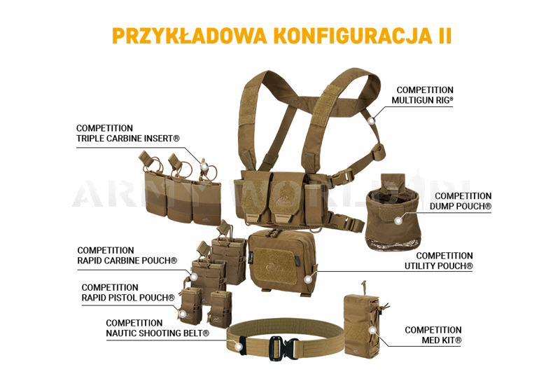 Cometition MultiGun Rig® Vest Helikon-Tex Olive Green (KK-CMR-CD-02 ...