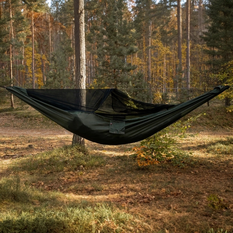 Hamak Lekki Turystyczny Ważka V2 Long + Moskitiera Pocket TigerWood ...