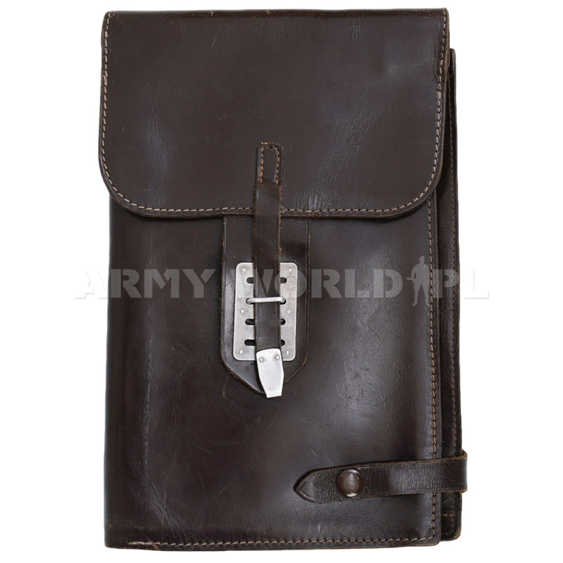 Torba Polowa Wojskowa Raportówka / Mapnik Skórzana Brązowa Oryginał ...