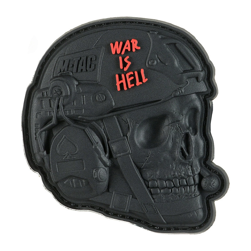 Naszywka War is Hell 3D PVC M-Tac Black (51328002) czarny | ODZIEŻ \ Dodatki do odzieży ...