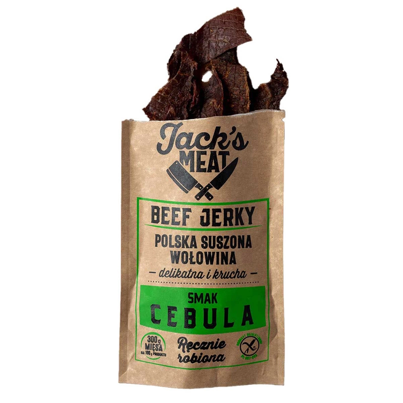 Wołowina Suszona Beef Jerky Jack's Meat Cebula 30 g wołowina o smaku ...