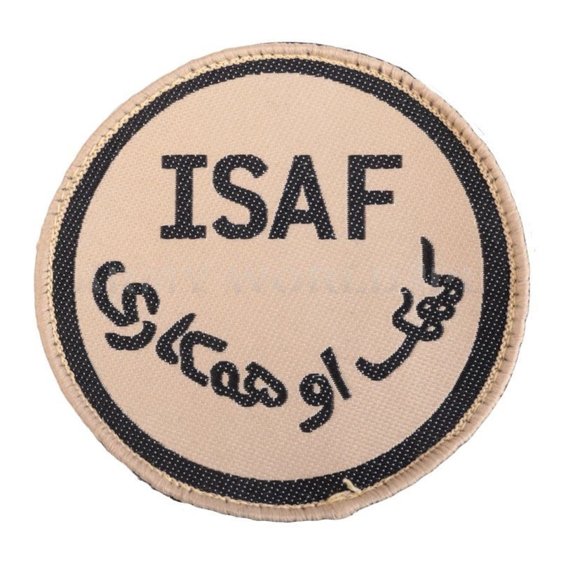 Naszywka ISAF Na Rzep Oryginał Demobil | Emblemat wojskowy | Sklep ...