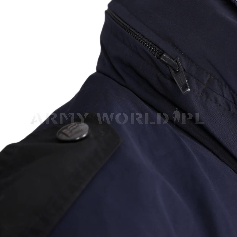 Kurtka Przeciwdeszczowa Holenderska Politie + Podpinka Granatowa ...