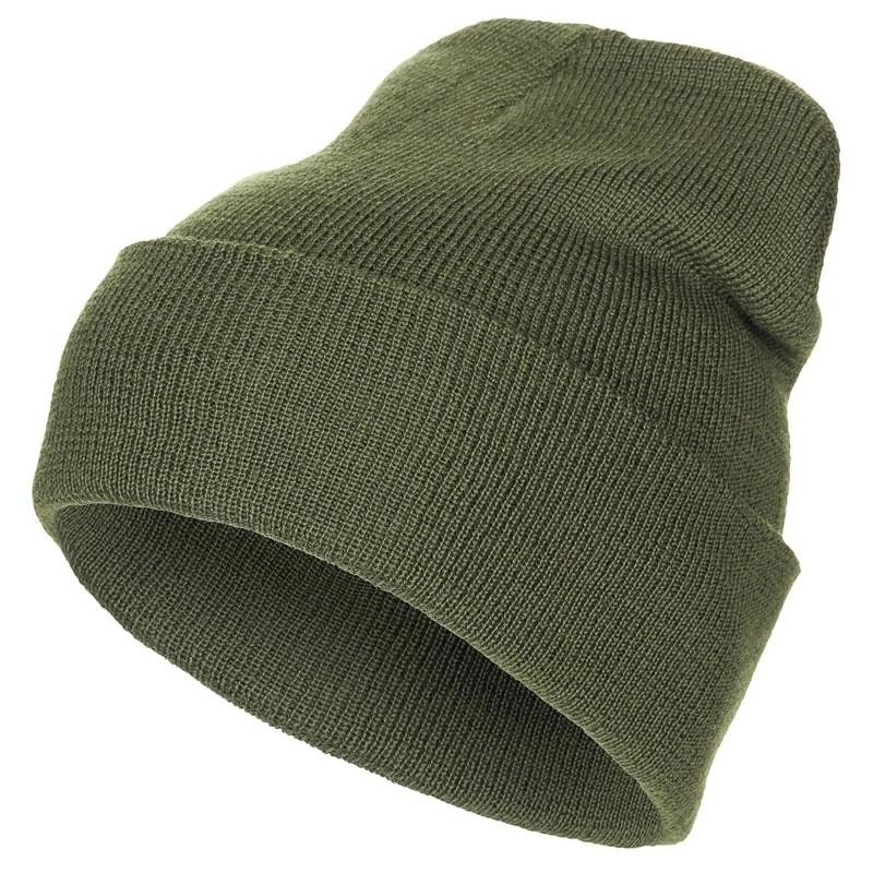 Woollen Cap MFH Olive olive green | CLOTHING \ Headwear \ Winter Hats ...