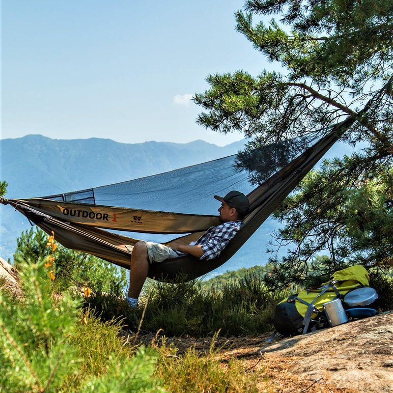 Hamak OUTDOOR I FlyHamak Dark Olive | SURVIVAL \ Bivouac \ Hammocks ...