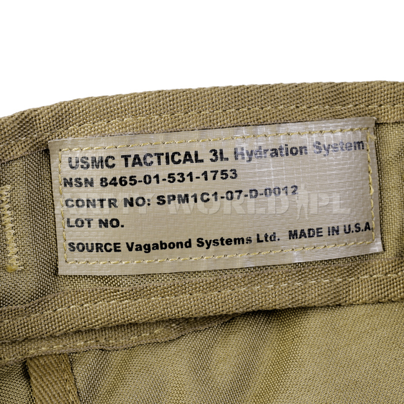 System Hydracyjny + Pokrowiec USMC Source 3L M2 Coyote Oryginał Demobil ...