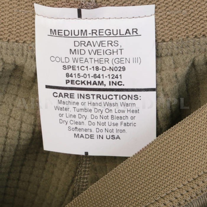 Kalesony Termoaktywne US Army Cold Weather Level 2 GEN.III Polartec ...