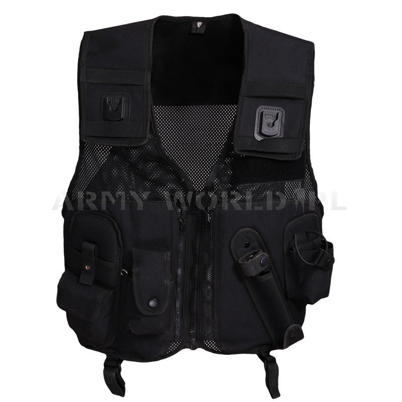 Kamizelka Policyjna Protec Czarna Oryginał Demobil | SPRZĘT TAKTYCZNY ...