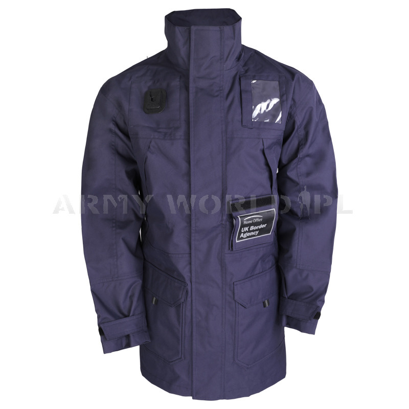 Kurtka Przeciwdeszczowa Brytyjska Home Office Granatowa Oryginał ...