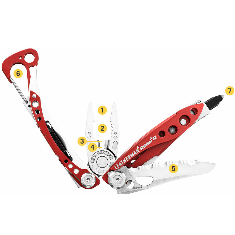 Multitool Leatherman® Skeletool RX Red (832310) czerwony | NARZĘDZIA ...